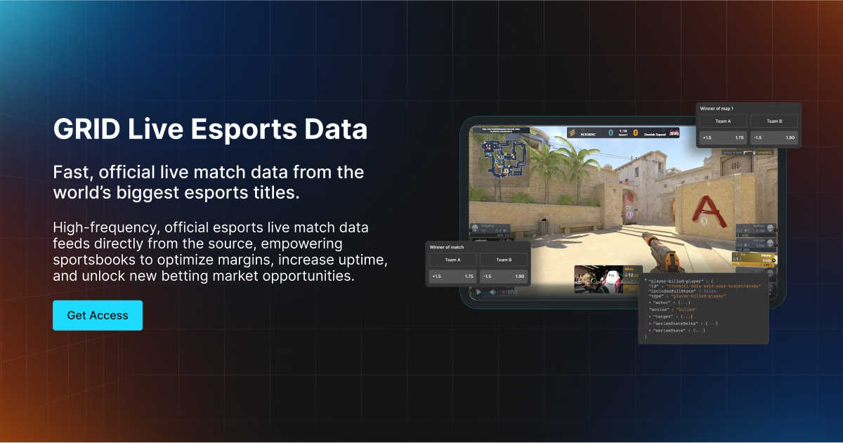 GRID Live Esports Data: Power Sportsbook Markets with Official Data