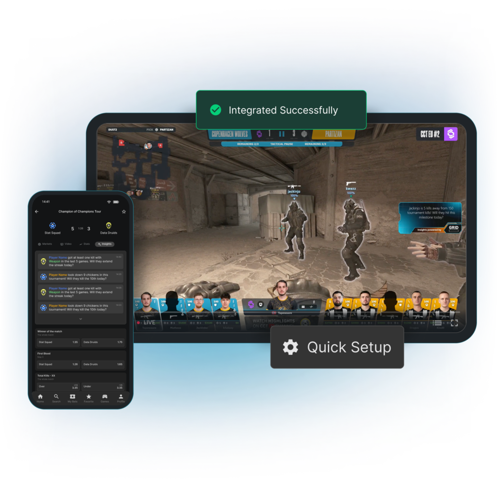 GRID AI Insights: Real-Time Esports Data for Broadcasts & Betting